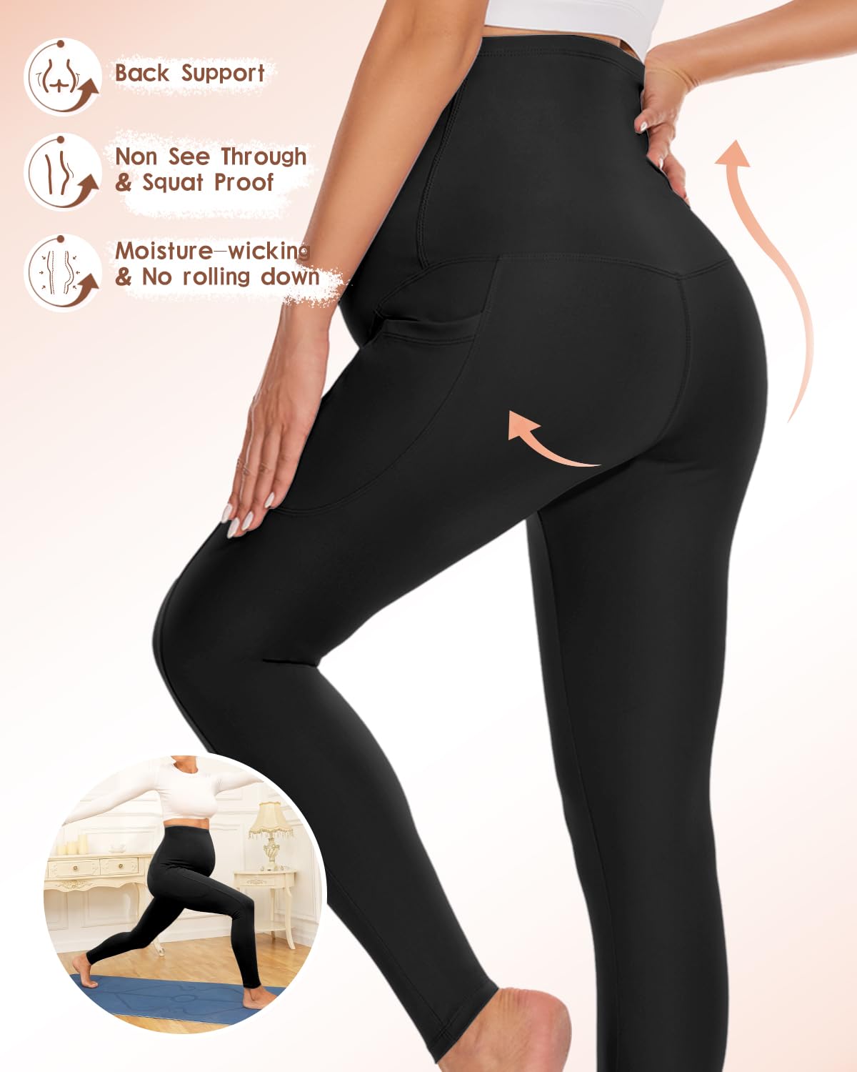 Hi Clasmix Plus Size Leggings for Women 1X-4X-High Waisted Tummy Control Non See Through Super Soft Black Leggings Yoga Pants(2 Pack Black+Black Tie-dye,4X-Large)