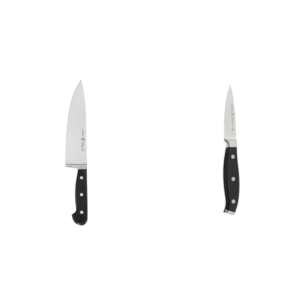 HENCKELS Statement Razor-Sharp 8-inch Slicing Knife Forged Premio 3-inch Paring Knife