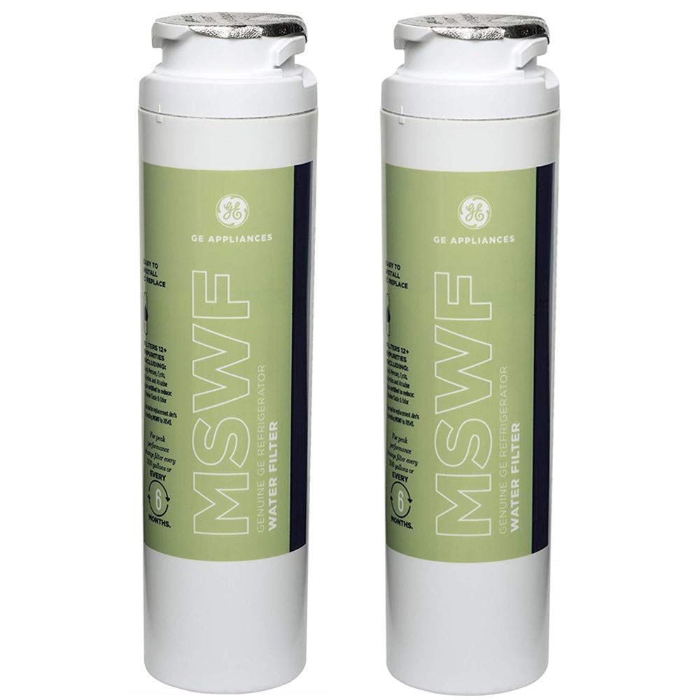 GE MSWF, 101820A, 101821B, 101821-B, Reduces Lead, Chlorine, Cyst, Benzene and More,(Pack of 2