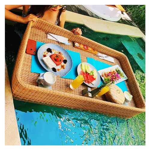 Floating Tray Floating Serving Tray for Pool, Floating Serving Tray Table and Bar, for Pool Serving Drinks, Brunch, Food On The Water