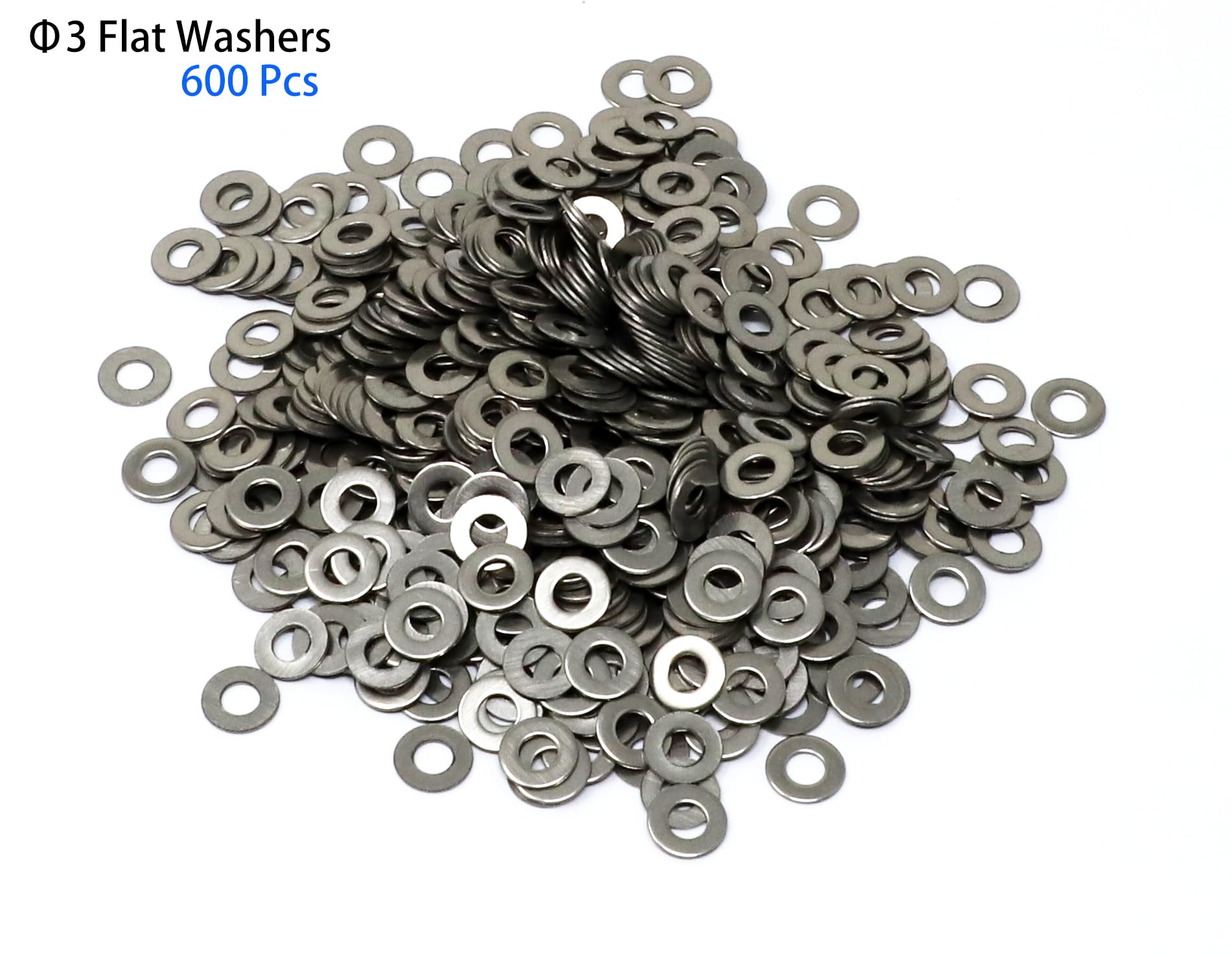 iexcell 1800 Pcs M3 x 4/5/6/8/10/12/14/16/18/20/25/30/35/40/45/50 Stainless Steel 304 Hex Socket Head Cap Screws Blots Nuts Washers Assortment Kit
