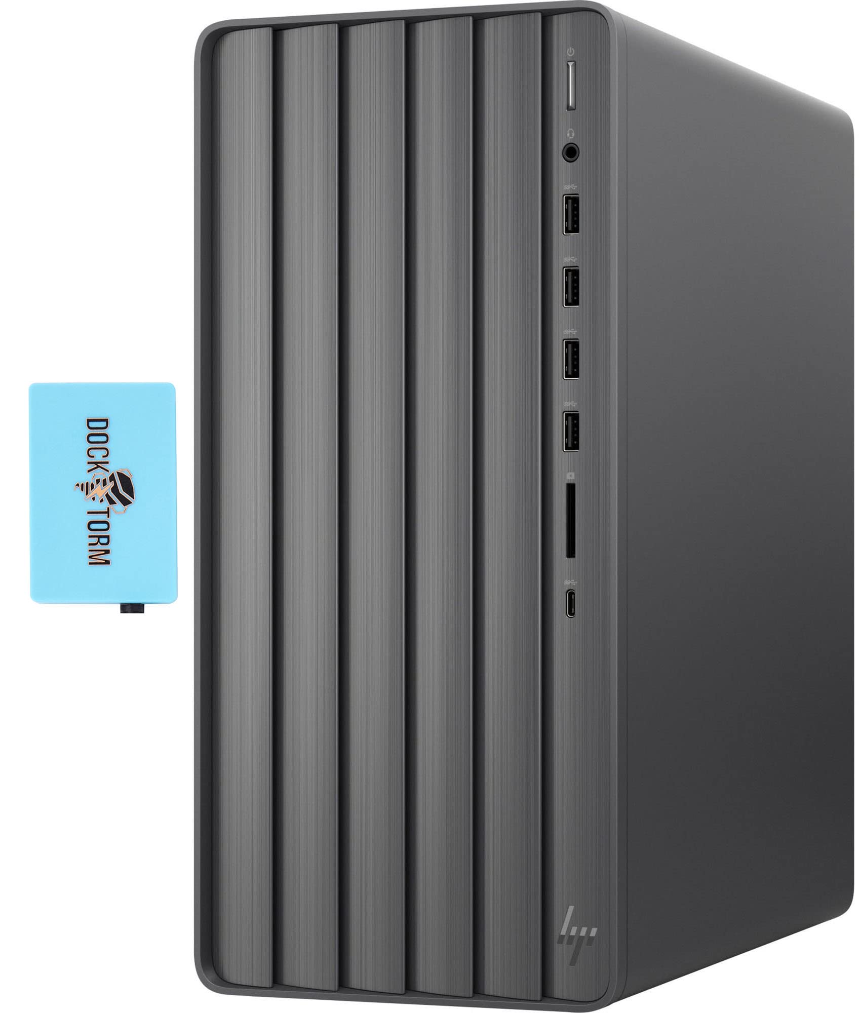 HP 2022 Newest Envy Desktop Computer (Intel i5-10400 6-Core, 12GB RAM, 1TB SSD, Intel UHD 630, WiFi 5, BT 5.1, USB Keyboard and Mouse, SD Card, Win 11 Home) w/Hub
