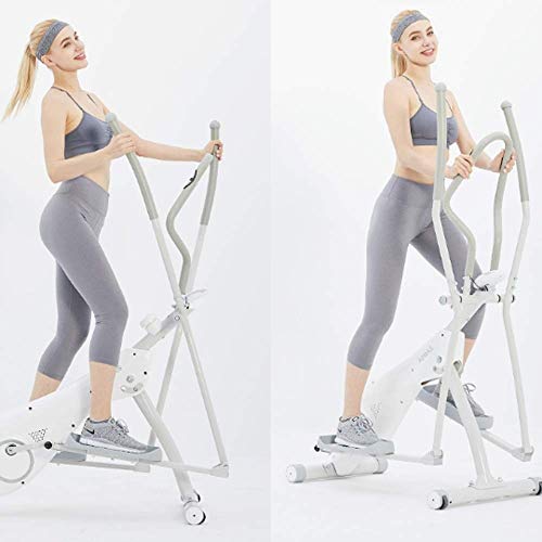 GRETD Stepper for Exercise Machine, Folding Workout Step Machine for Home Use with LCD Monitor, Handle Bar and Resistance Bands
