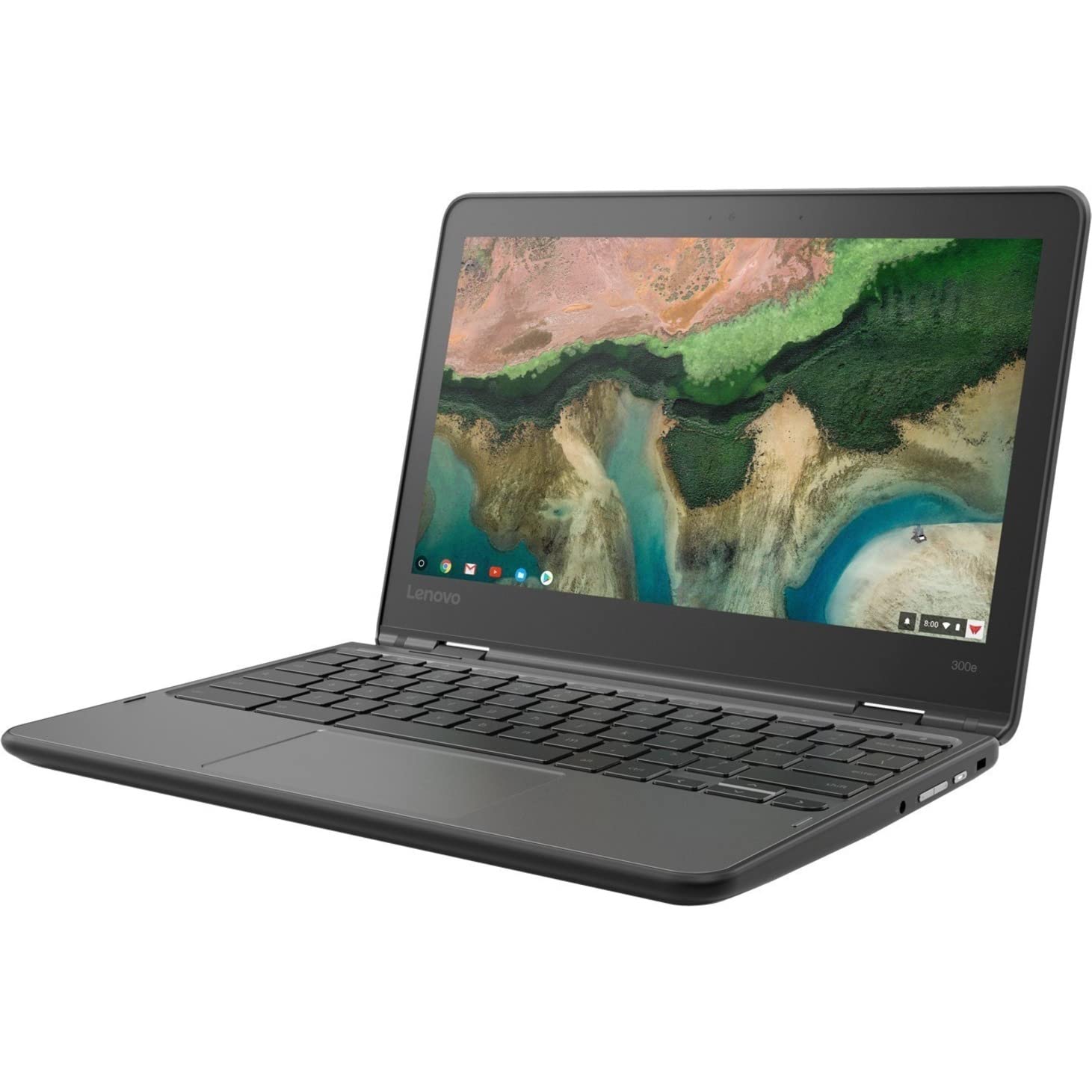 Lenovo 300e Windows 2nd Gen 81M9007MUS 11.6" Touchscreen Netbook - HD - 1366 x 768 - Intel Celeron N4120 Quad-core (4 Core) 1.10 GHz - 8 GB Total RAM - 128 GB SSD - Gray