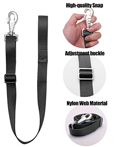 Loaged Adjustable Nylon Bucket Strap (3 Pack)- for Hay Nets, Water Buckets, Hanging Strap,Horse Outdoor Feeders,Heavy Duty Horse Water Feed, 30" (Black)