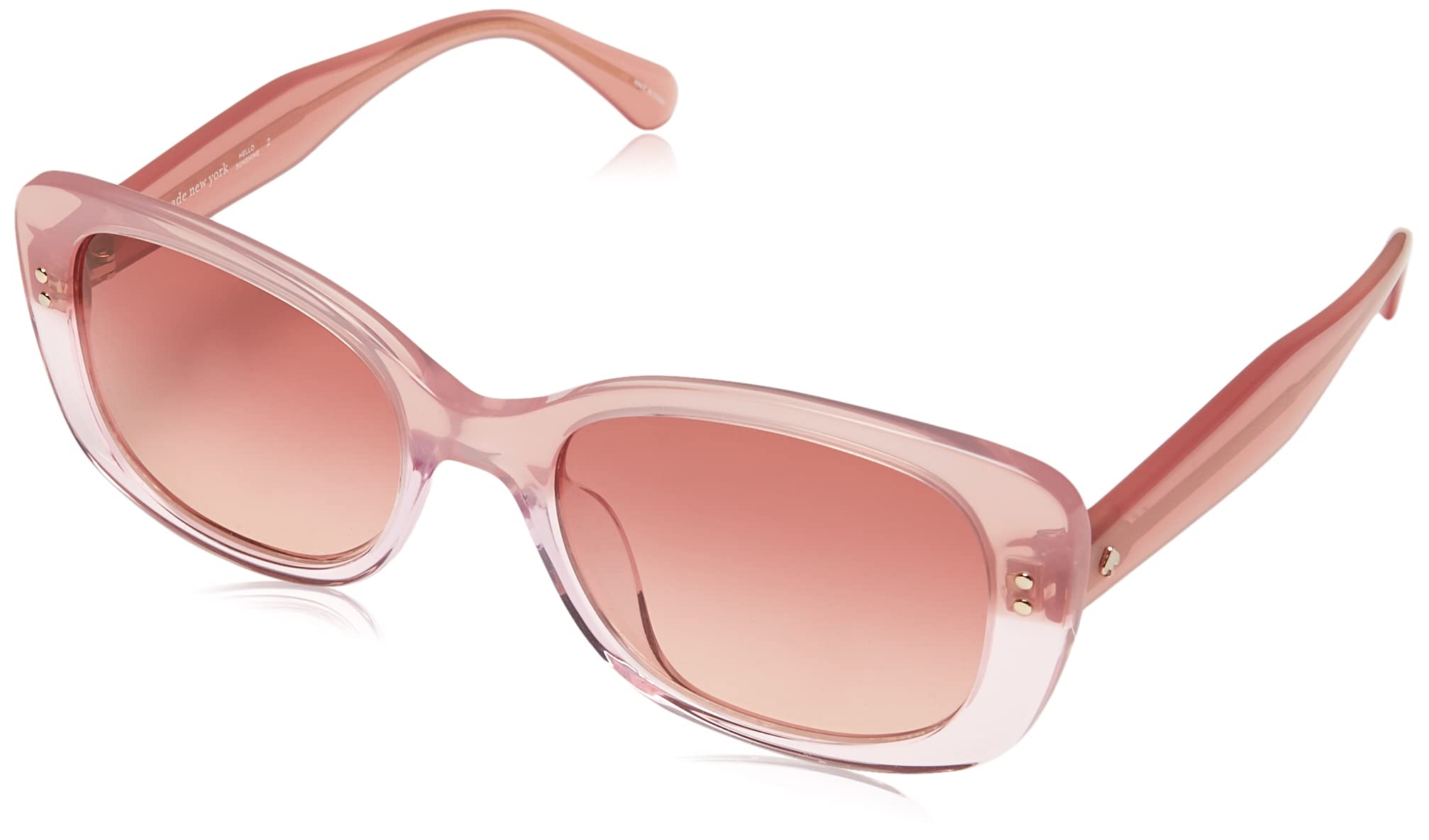 Kate Spade New York Women's Citiani/G/S Rectangle Sunglasses, Pink, One Size