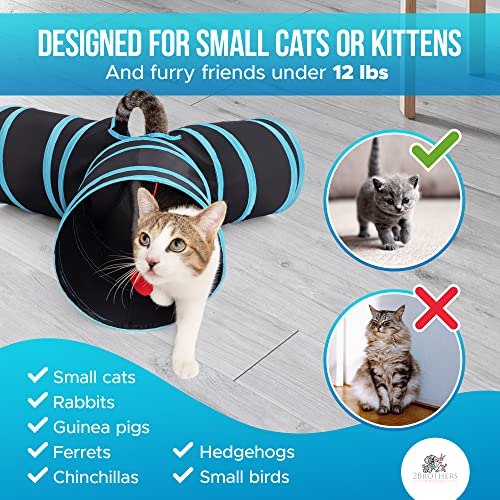 Pop Up Cat Tunnel Toy β Durable, Tear-Resistant Pet Tunnel for Cats, Rabbit Tunnel & Kitty Tube β Space-Saving Cat Tunnels for Indoor Cats with Hanging Ball & Peekaboo Hole