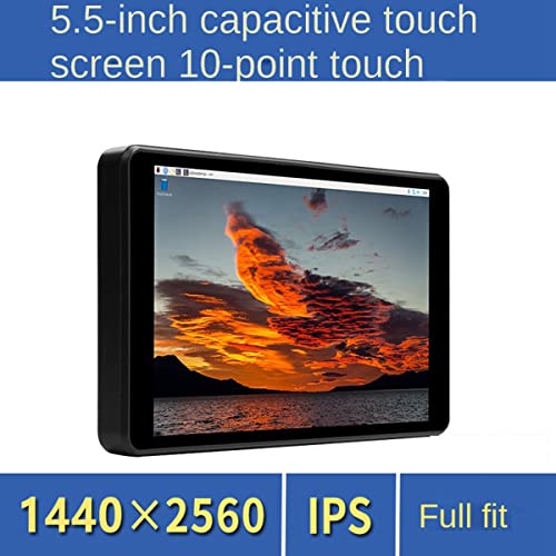 KALEN 5.5 Inch IPS Capacitive Screen -Compatible Interface Computer Secondary Screen Pi 4B