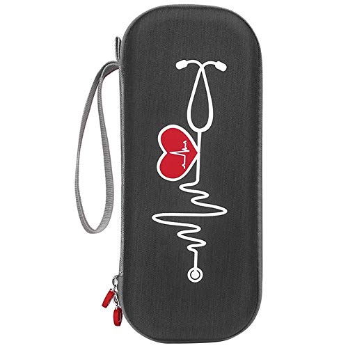 KALEN Protective Case for Classic III Stethoscope Accessories Portable Storage Bag Carrying Case Pouch(Black)