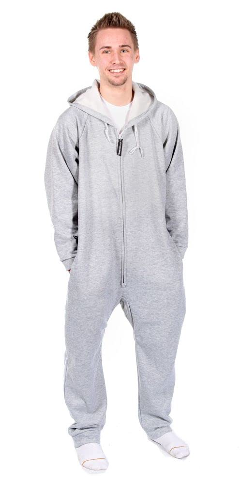 Forever Lazy Heavyweight Adult Onesie - Drift Away Gray - XS