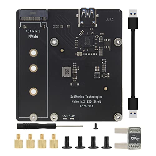 KALEN X876 V1.1 M.2 NVME SATA SSD Ultra-Thin Expansion Board for Model B NAS Storage Module
