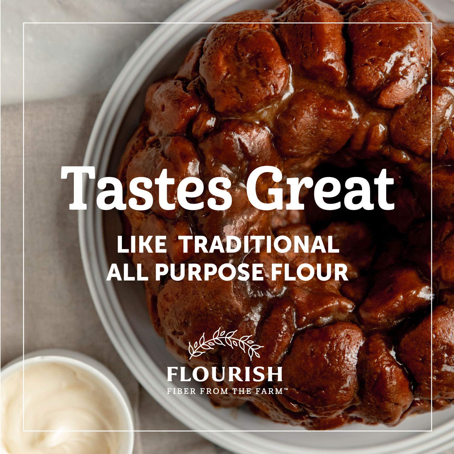 Flourish Fiber from the Farm - High Fiber/Low Carb, Unbleached All Purpose Flour, 2 lbs