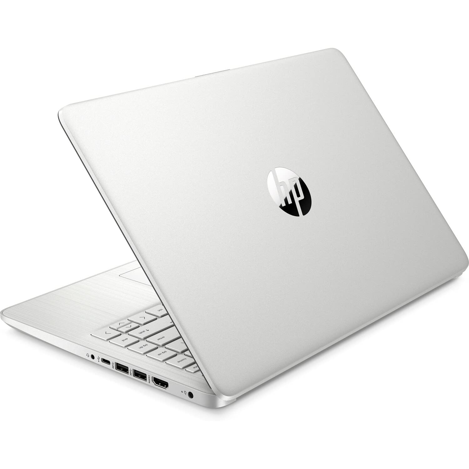 HP Laptop 14-fq0028ca 14-inch FHD IPS AMD Athlon Silver 3050U, 8GB DDR4 RAM, 256GB SSD Computer, AMD Radeon Graphics 2 Cores, SD Card Reader, Wifi, Bluetooth, Windows 11 Home, Natural Silver (Renewed)
