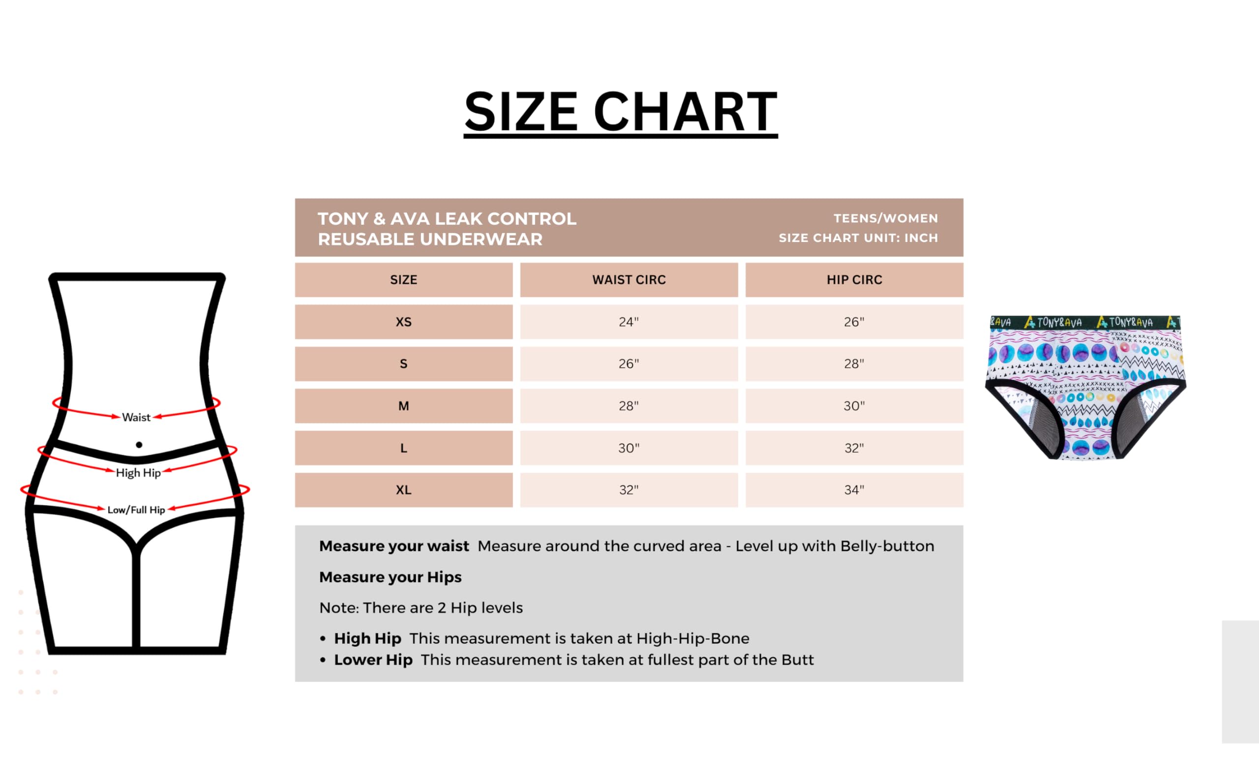 Incontinence Underwear for Girls, Teens & Women with Special Needs – Transitional Briefs for Catheterization, Daytime Leaks & Light Protection | Comfortable & Discreet Alternative to Diaper - XXS
