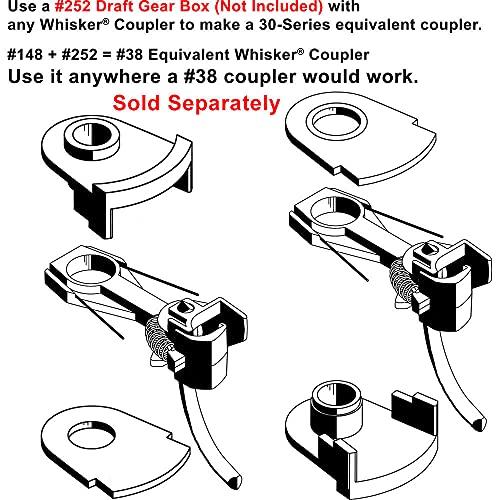 HO Whisker Coupler, 9/32" Overset (2 Pr)