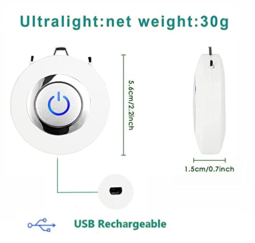 Portable Air Purifier Necklace,Mini Personal Wearable Air Purifier,USB Rechargeable, No Noise,for Car, Airplane, Bedroom, Office, Travel
