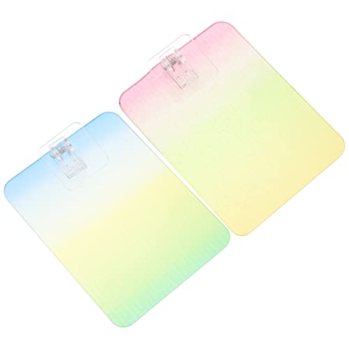 Misti Stamping Tool 4 Pcs Plate Clamp Paper File Organizer Teacher Clipboard Plastic Sketch Board Writing Base Plate Exam Paper Clips Acrylic Bottom Plate Office White Hardboard