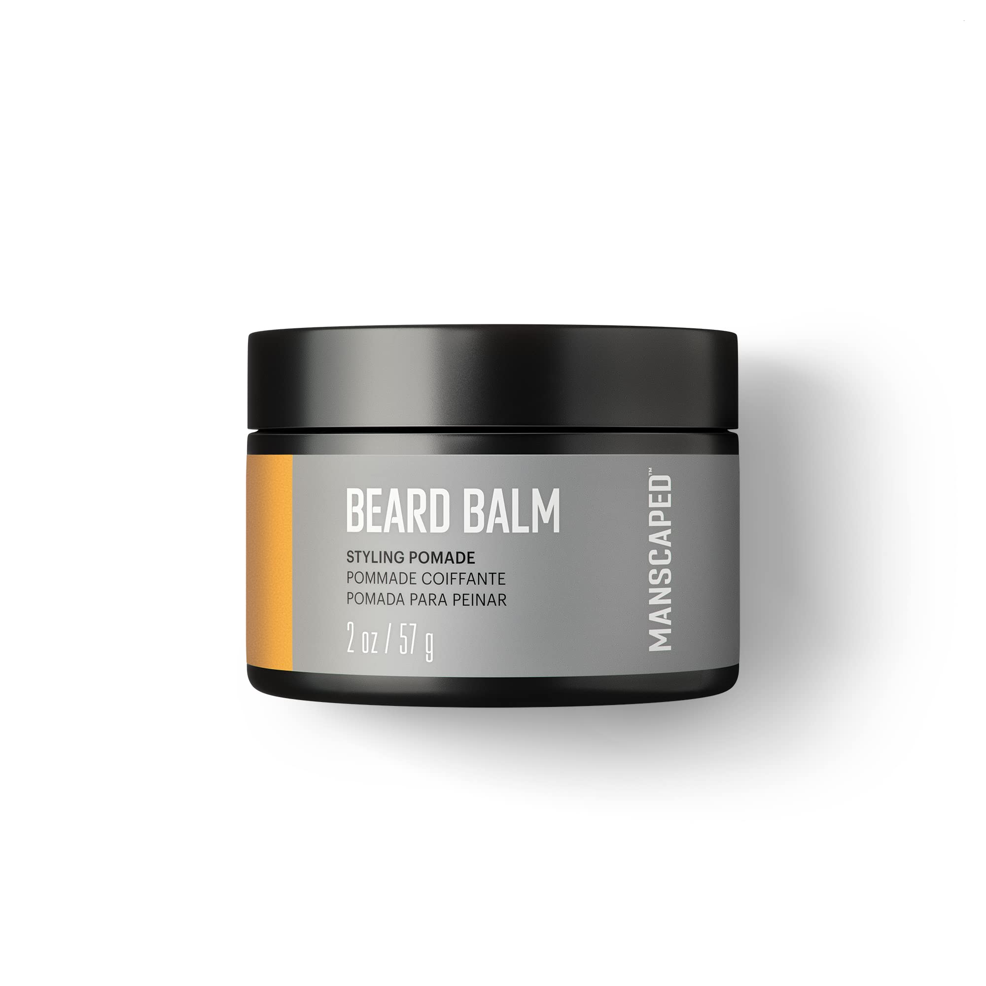 MANSCAPEDĀ® Beard Balm, Styling Pomade with Shea Butter, Coconut Oil & Beeswax - Moisturizes, Softens, Strengthens & Shines Beards, Mustaches & Facial Hair, for Sensitive Skin, (2 oz) 1-Pack