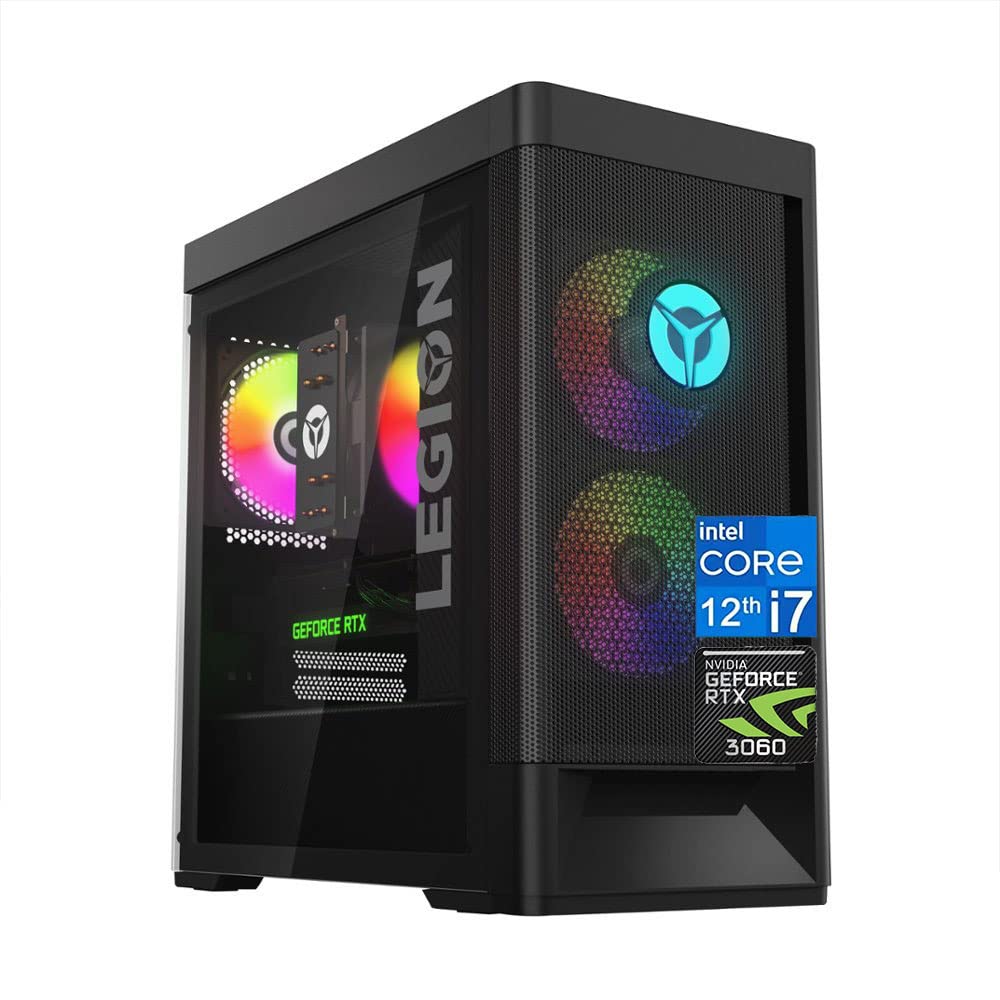 Lenovo Legion Tower 5i Gaming Desktop 2023 Newest, Intel Core i7-12700 Processor, NVIDIA GeForce RTX 3060, 32GB DDR5 RAM, 2TB SSD, 1TB HDD, Wi-Fi 6, Bluetooth 5.1, Windows 11 Home, Bundle with Cefesfy
