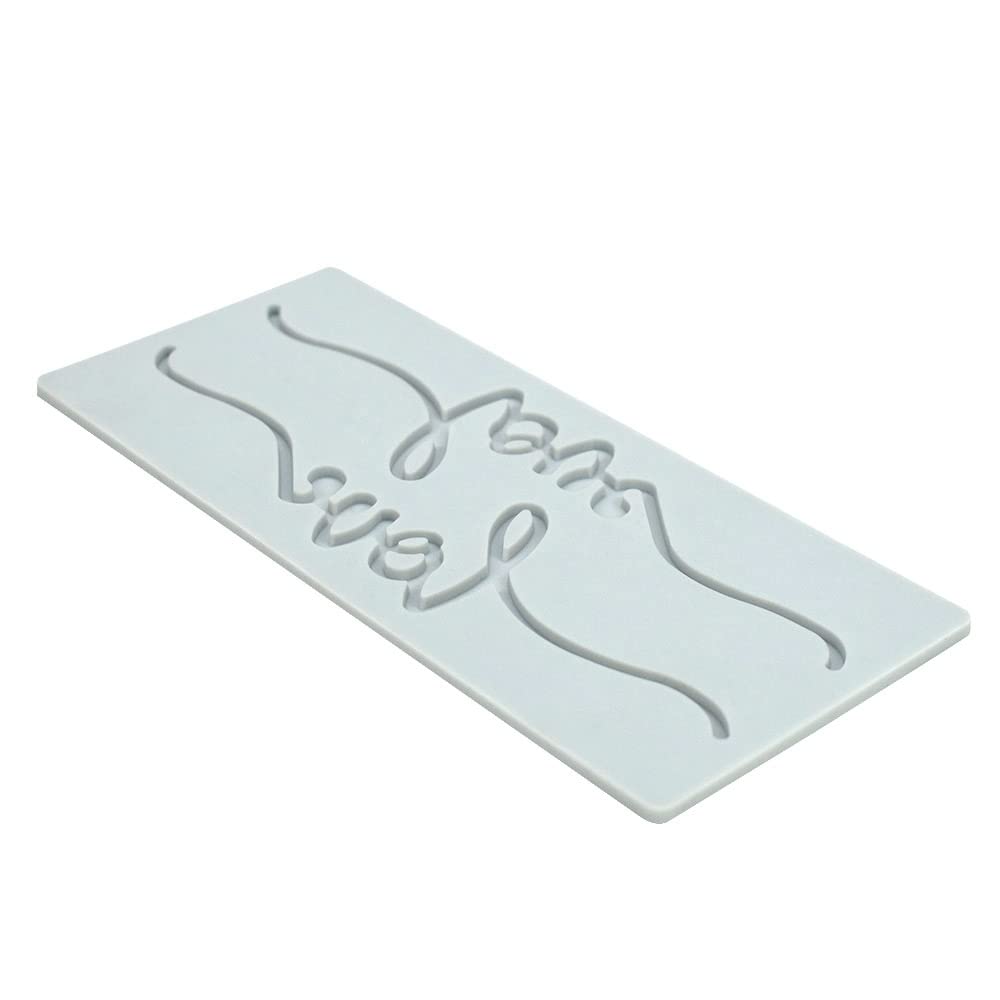 Love Silicone Lace Mold, Cake Mat, Fondant Impression Mats, Heart Pattern Lace Mat for Cake Decorating Valentine's Day (A_6.40x5.52x0.12inch)