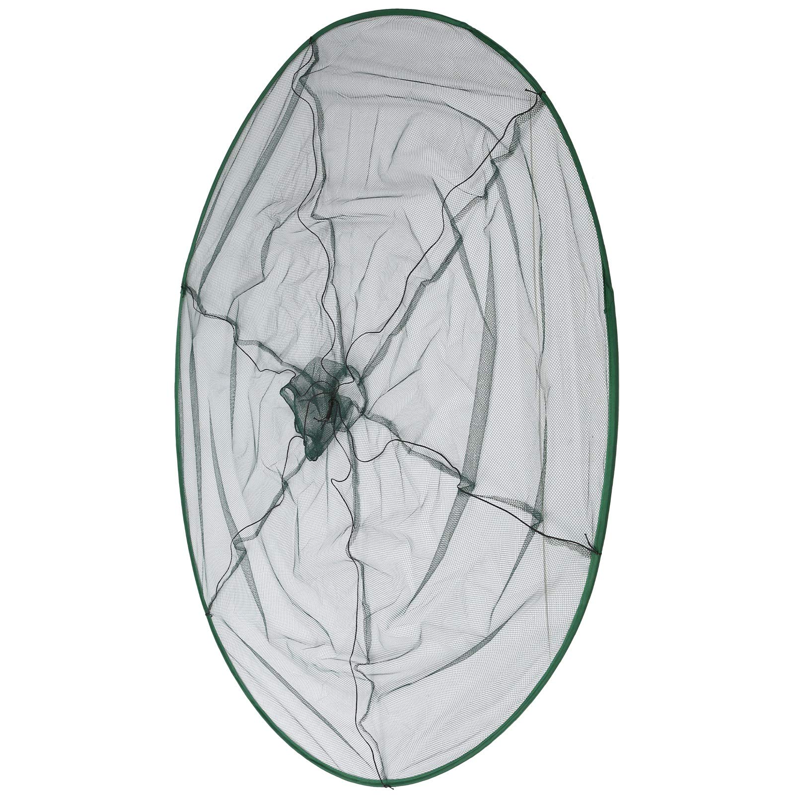 Foldable Fishing Shrimp Cast Net Nylon Fishing Tool Accessories for Fishing Enthusiasts, Round, Green