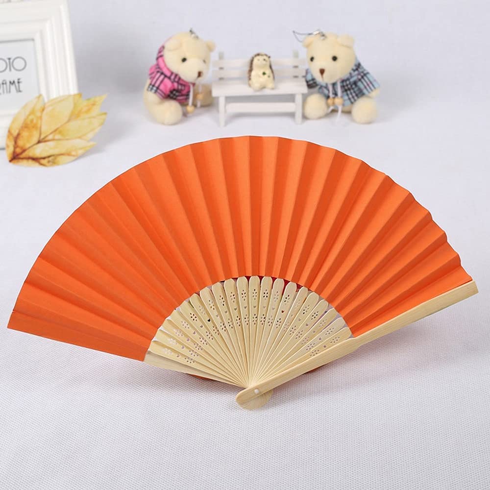 Folding Fan Chinese Style Fan Pattern Folding Dance Lace Silk Folding Hand Held Flower Fan Art Craf Hand Fan (Color : G, Size : 21cm)
