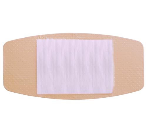 Extra Large Adhesive Bandage Patch – 2’’x4.5’’ Sterile Sheer Plastic Bandages Breathable & Flexible with Non-Stick Pad and 4 sided seal, Latex Free for First Aid Kit Wound Care (1)