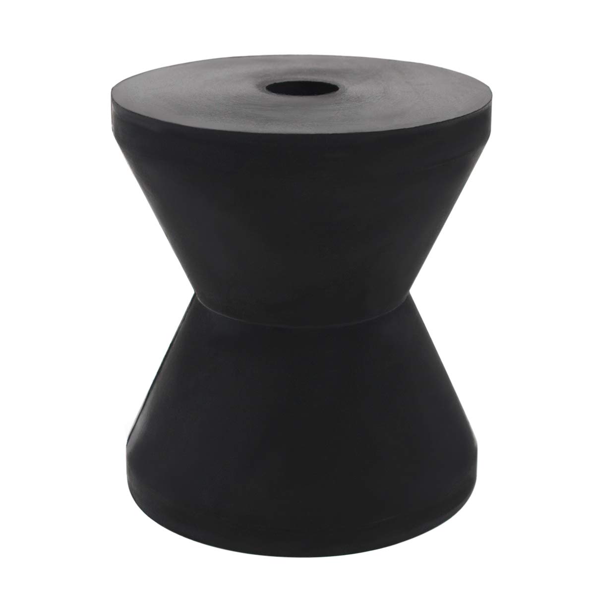 GHmarine Bow Stop Roller 4 Inch Mounting Width Boat Trailer Black Molded Rubber