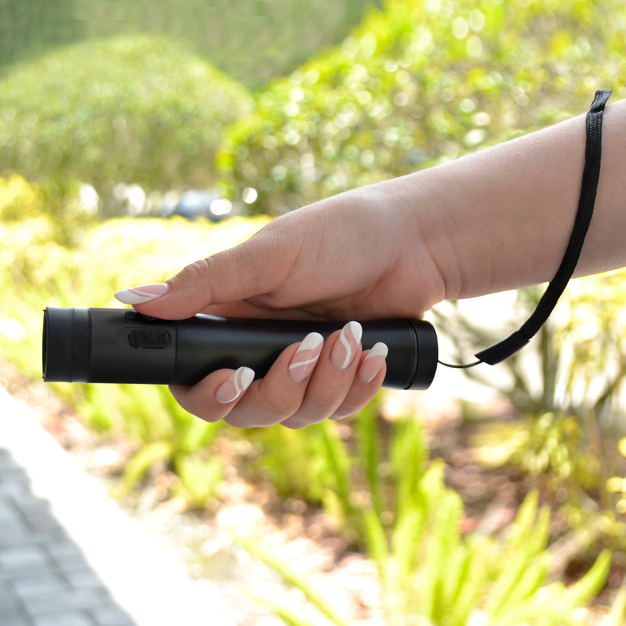 Guard Dog T-10000 Stun Gun Flashlight, Rechargeable with Safety Pin, Car Charger Included, Wrist Strap