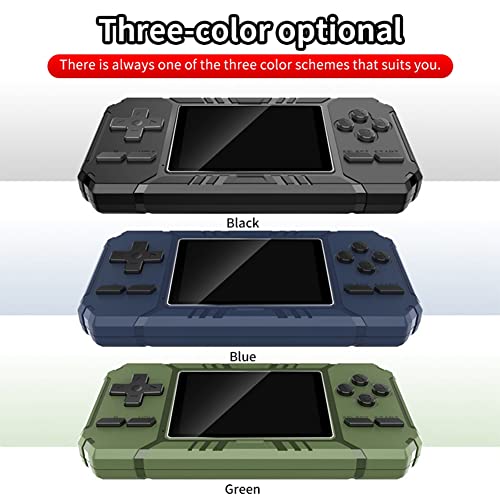 LILYRIN Retro Portable Mini Handheld Game Console 8-Bit 3.0 Inch Color Screen LCD Game Player Built-in 500 Games-Green