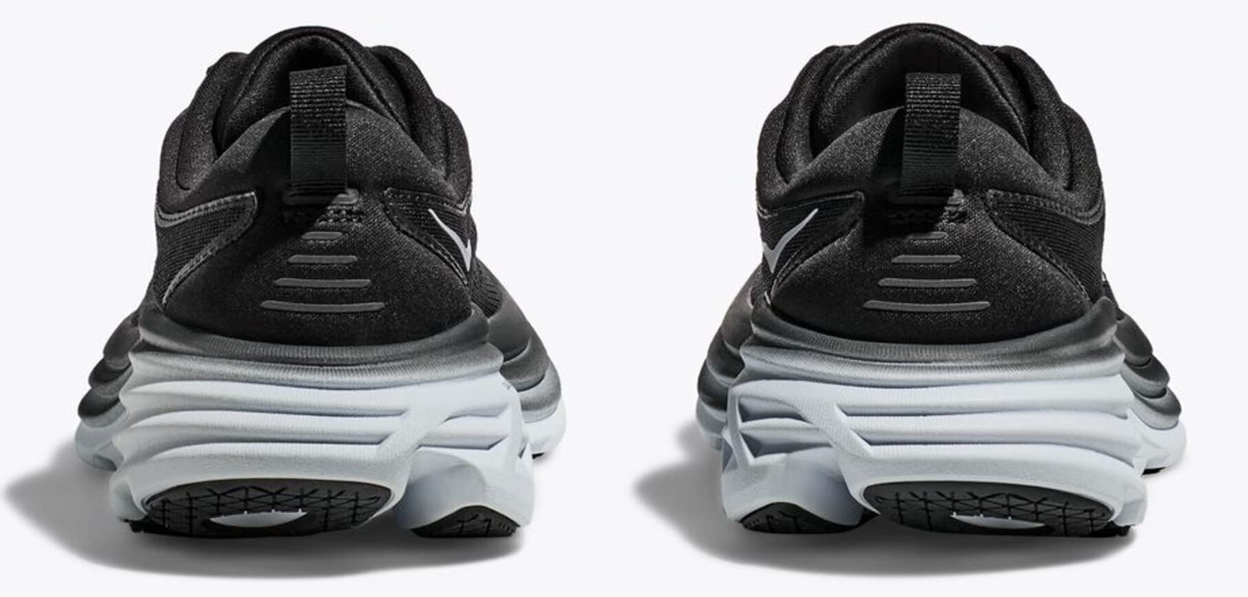 HOKA ONE ONE | Women's, Bondi 8 Road Running Sneakers (Black & White - 7)
