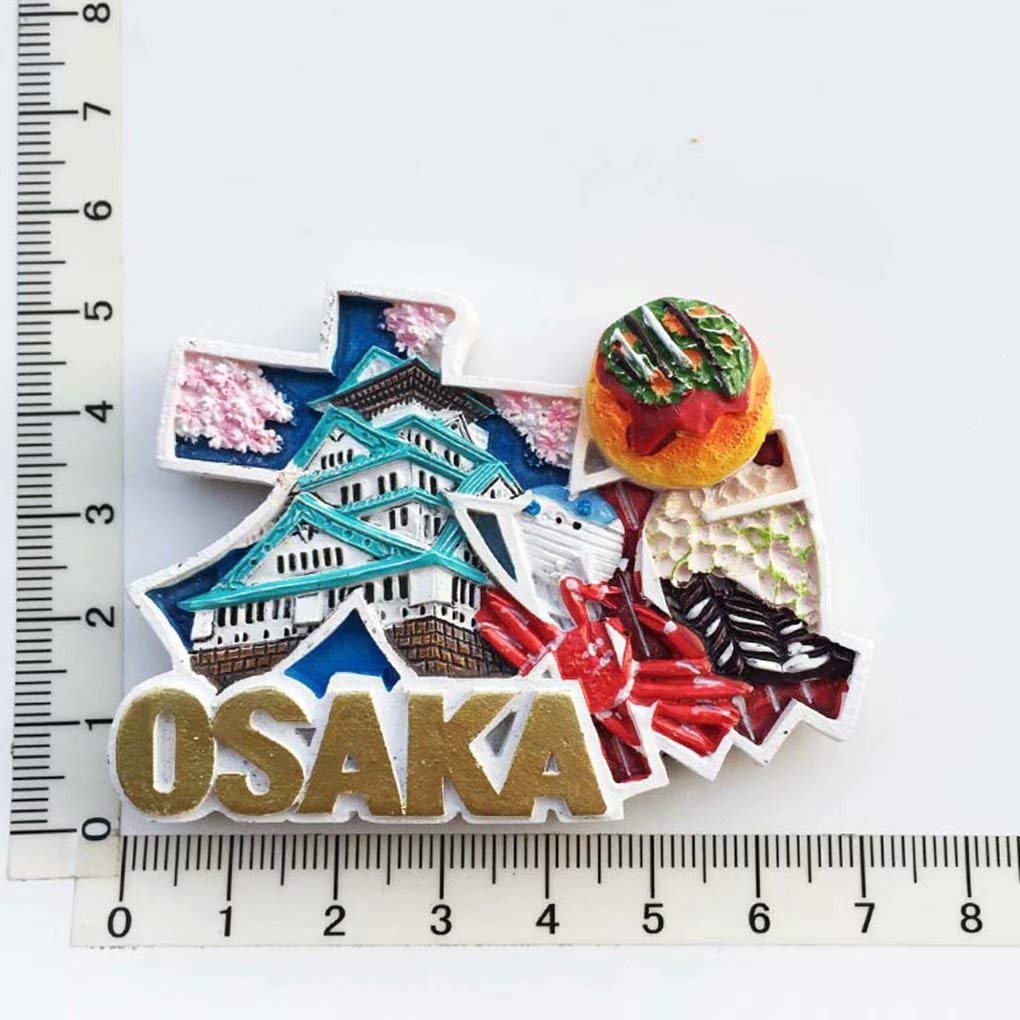 Japan Osaka Fridge Magnets Funny 3D Resin Magnet for Refrigerator Travel Souvenir Gifts Home Kitchen Decoration Magnets Sticker Crafts