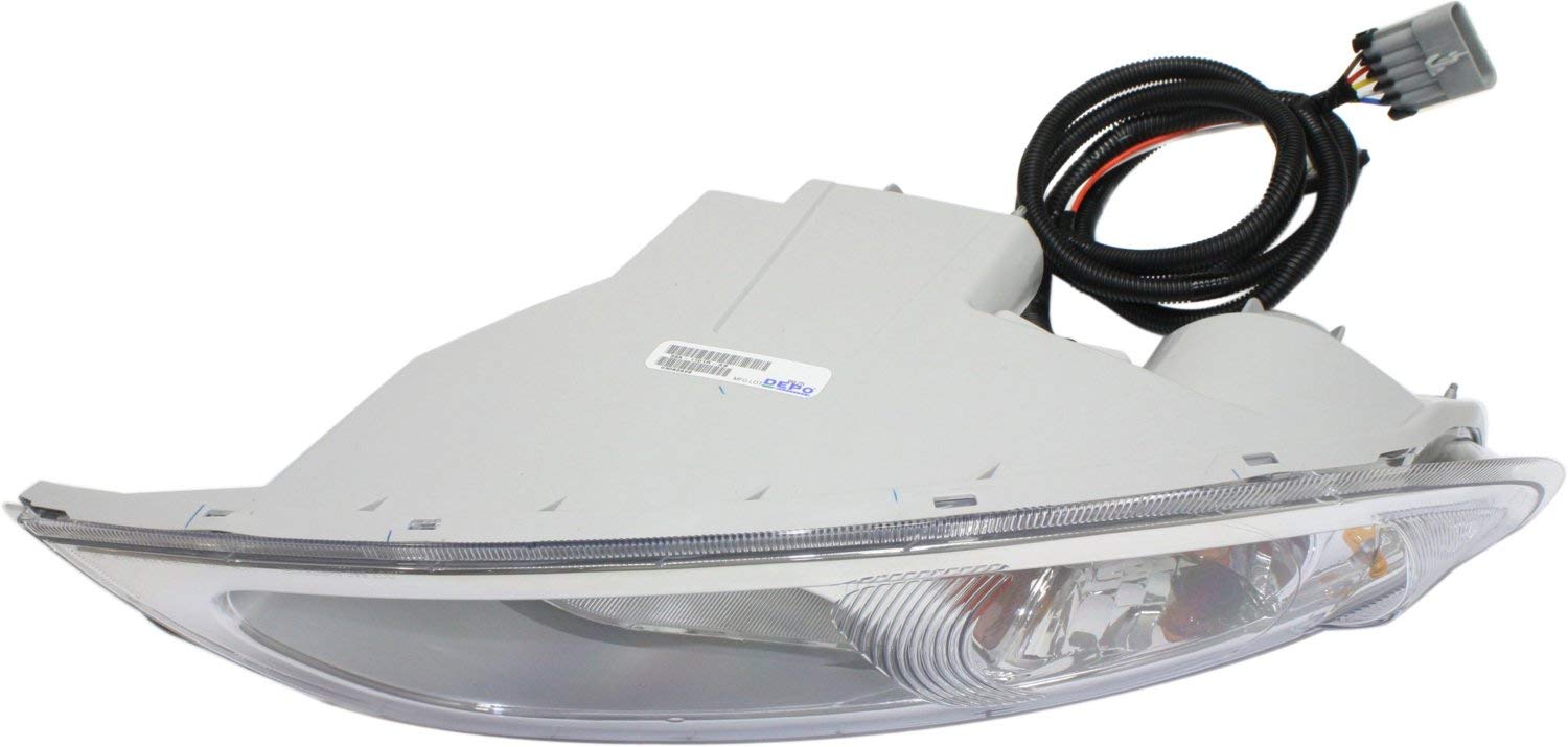 Evan Fischer Headlight Set Compatible with 2002-2016 International 4400LP 4400 Left Driver and Right Passenger Side Halogen With bulb(s)