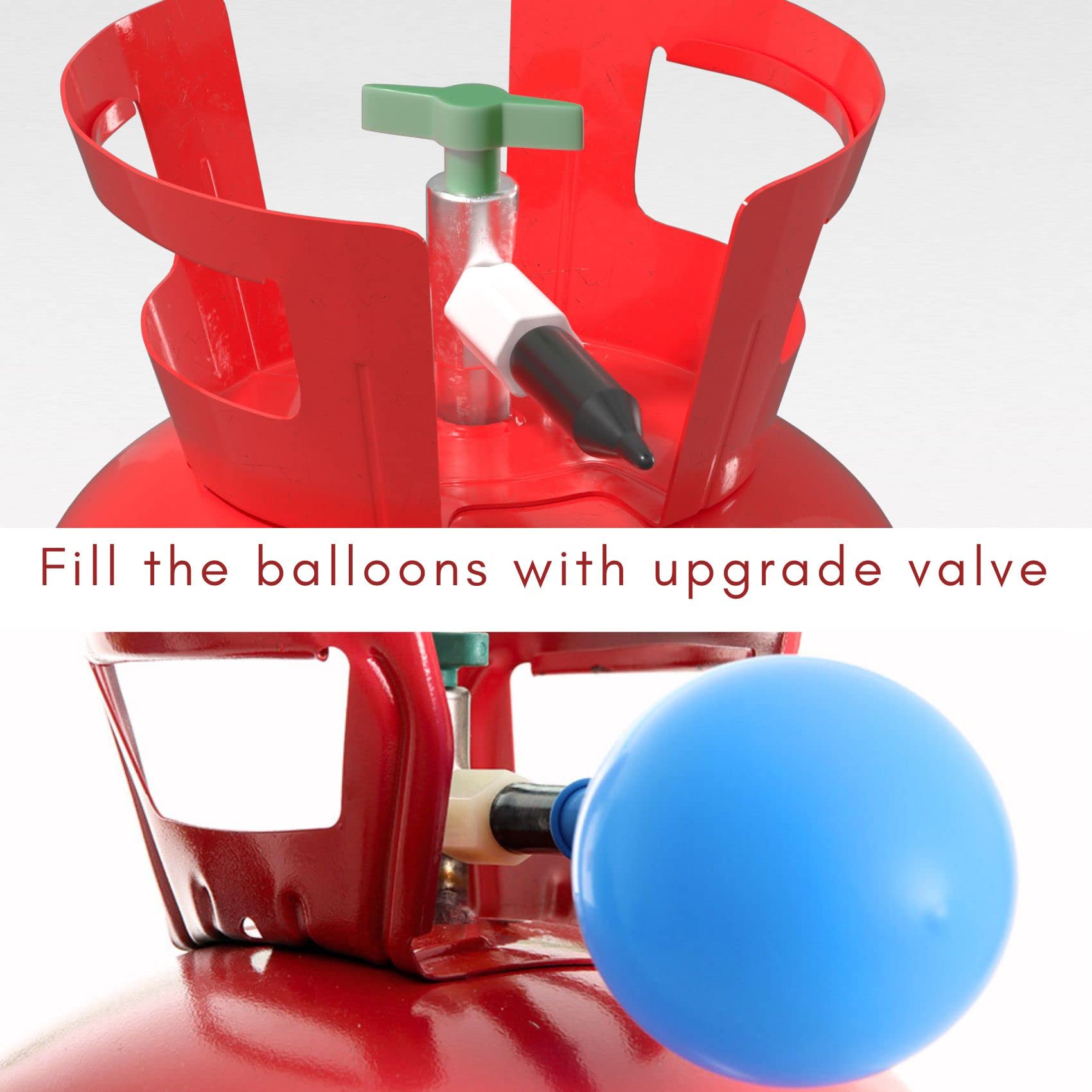 GreatWhip 7L Helium Tank for Balloons At Home Helium Balloon Pump Kit 30 Assorted Latex Balloons and Curling Ribbon Included