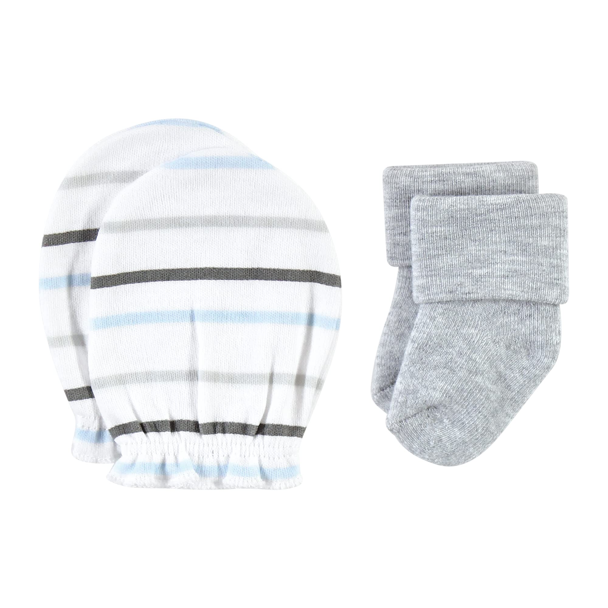 Hudson Baby Baby Socks and Mittens Set, Safari Boy, 0-6 Months