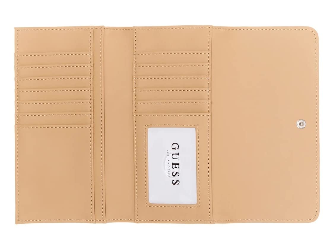GUESS Factory Radwan Women's Logo Debossed Slim Logo Clutch - Stone