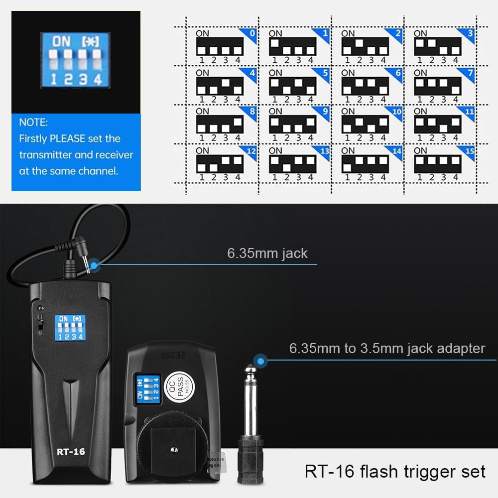 Godox 750W Professional Studio Strobe Flash Light Kit, 3-Light Godox Strobe Lighting Kit for Photography, 3x250W 5600K Monolights with Strobe Trigger, Softbox, Light Stands, Boom Arm