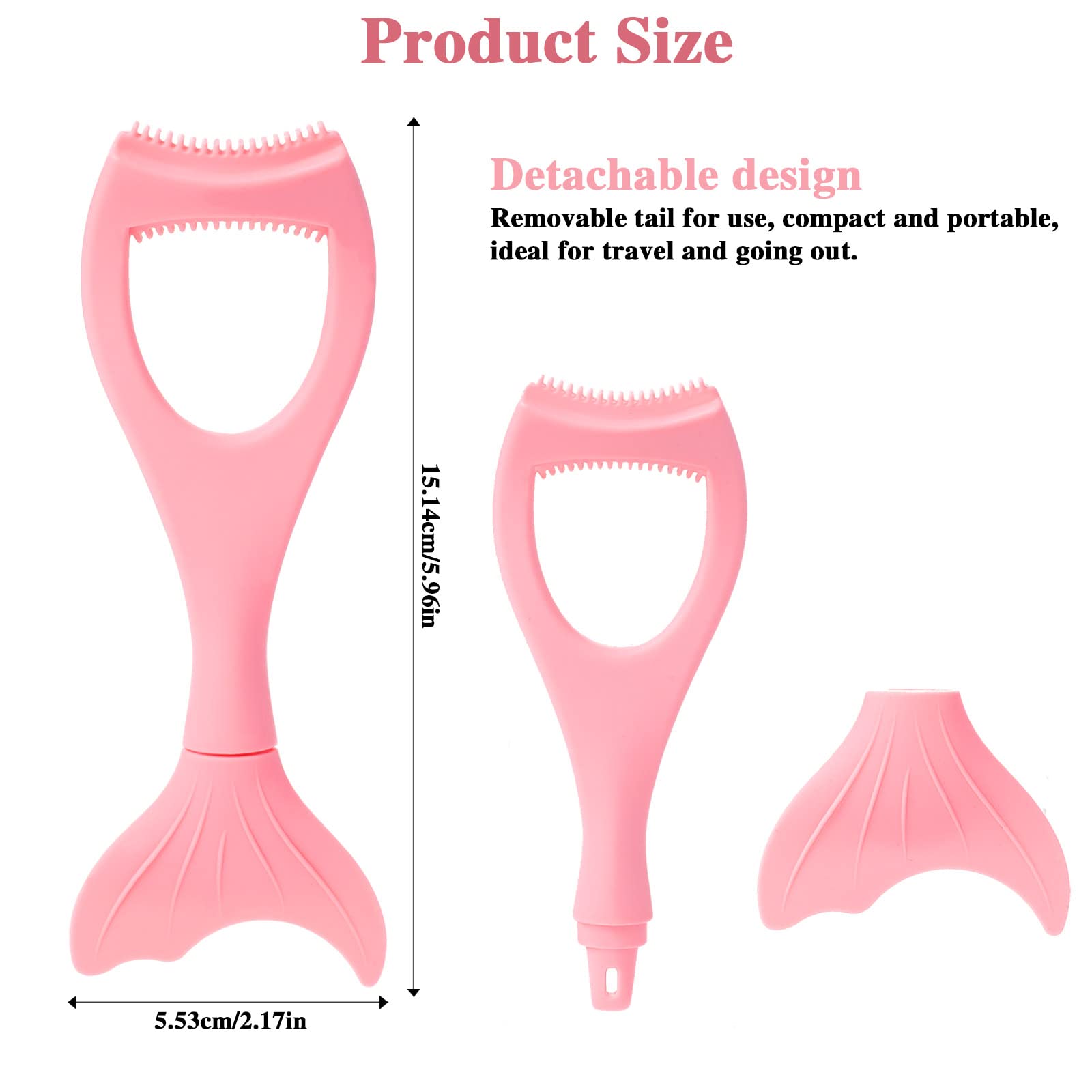 Mascara Shield Applicator Guard Mermaid Eyelash Separator Tool Silicone Eye Lash Comb Lash Buddy Reusable Eyebrow Brush Multifunction Eyeliner Stencil Makeup Auxiliary Guard Tool Detachable