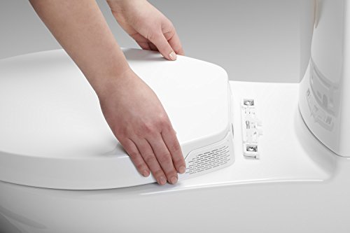 KOHLER 5588-0 Purefresh Elongated Nightlight, Grip-Tight Bumpers, Quiet-Close Release Hinges, Quick-Attach Hardware, No Slam Toilet Seat, White