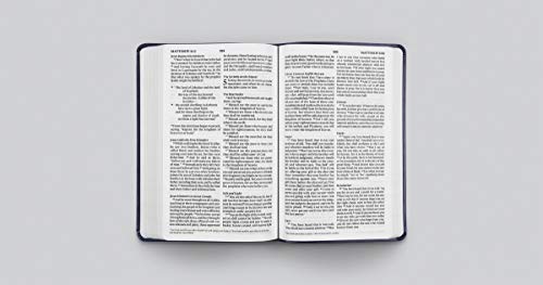 ESV Large Print Value Thinline Bible (TruTone, Navy, Mosaic Cross Design)