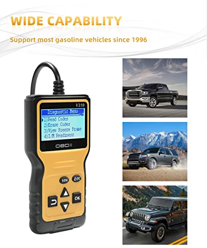 YAKEFLY Universal OBD2 Scanner,Car Engine Fault Code Reader CAN Diagnostic Scan Tool Scanner Diagnostic Tool,Car Scanner Vehicle Engine Code,to Check Engine Light.