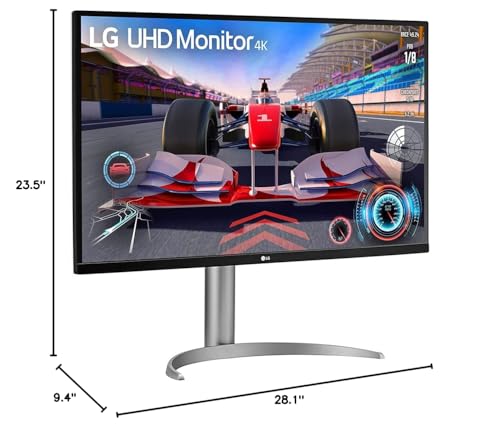 LG 32UQ750-W 32" UHD 4K HDR 10 Monitor with USB Type-C and 65 PD Bundle with 3 YR CPS Enhanced Protection Pack and Microsoft 365 Personal 15 Month Subscription