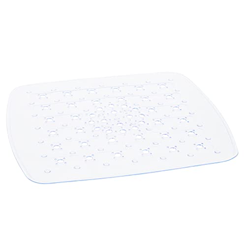 Home Basics Sink Mat, 13" x 11" x .75", Clear