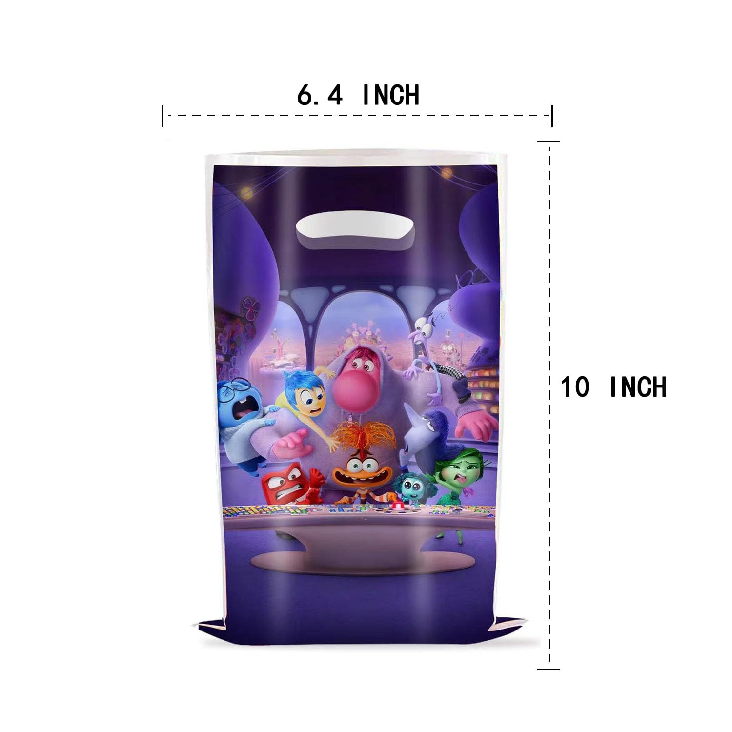 MC TTL 30pc Inside out 2 Party Gift Bags for Baby Shower Kids Birthday Inside out 2 Theme Party Decoration Supplies.