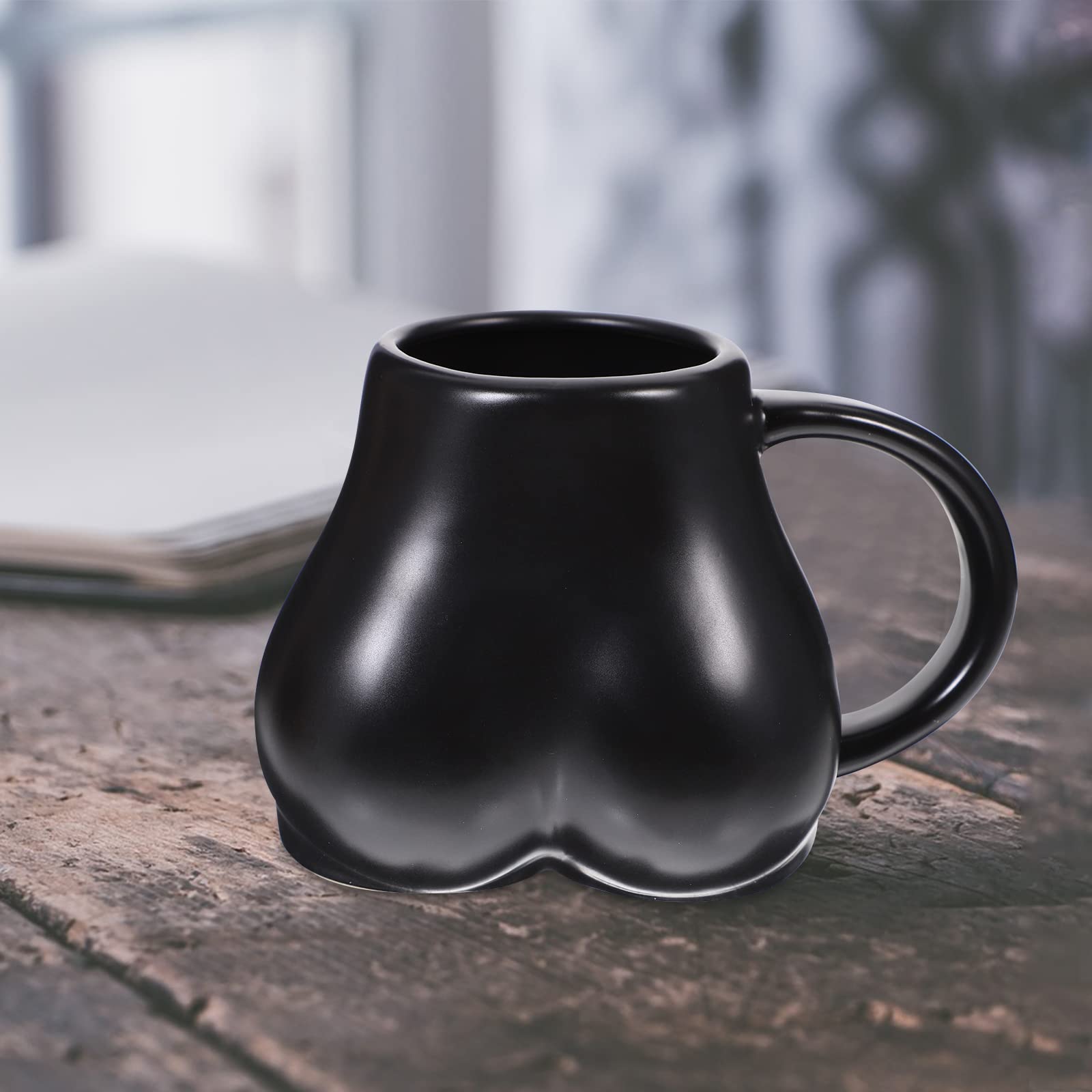 jojofuny Creative Butt Shaped Mug Ceramic Water Cup Coffee Milk Cup Desktop Decor