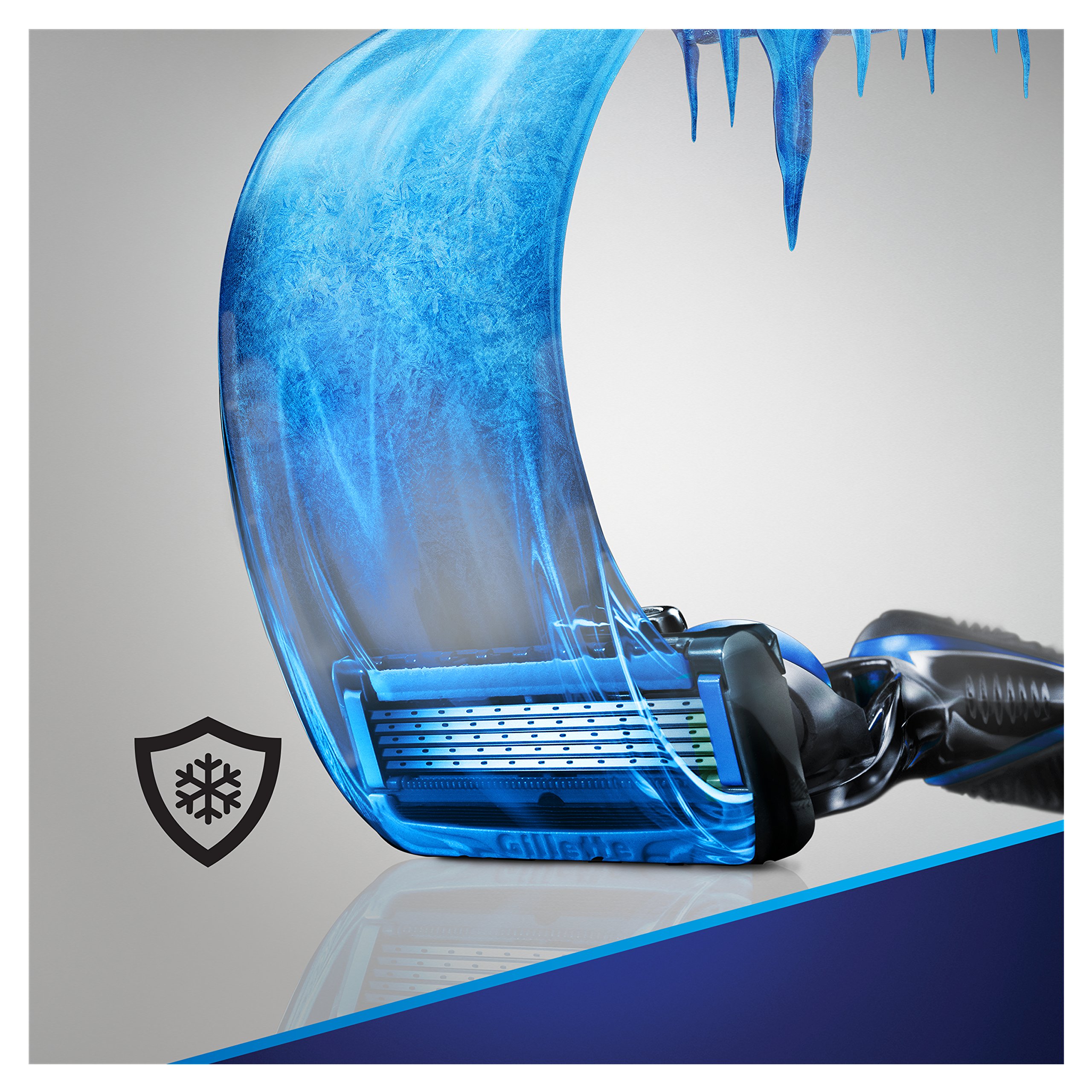 Gillette Fusion5 Proshield Chill Razor for Men + 7 Refill Blades with Precision Trimmer