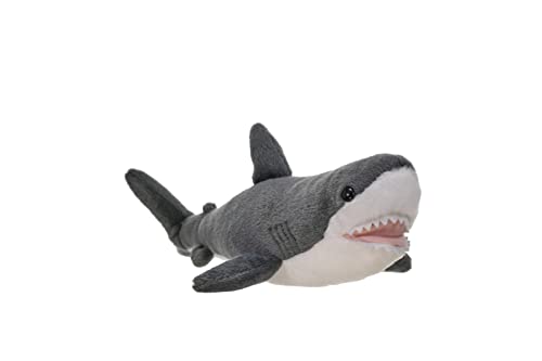 Wild Republic Great White Shark Plush, Stuffed Animal, Plush Toy, Gifts for Kids, Cuddlekins 13 inches