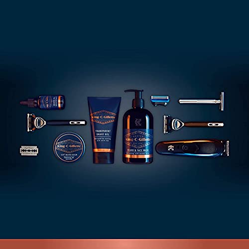 Gillette King C. Men's Razor Blades for Neck, 3 Blades - 20 Litres