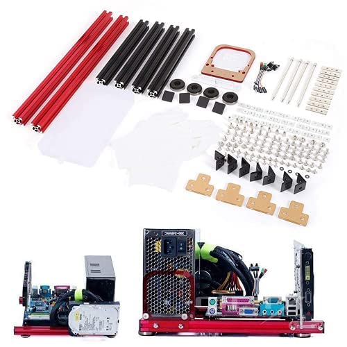 Matx Itx Pc Test Bench Open Air Pc Case Micro ATX Case Bracket Aluminum DIY Bare Frame,Matx Test Bench Creative Personality DIY Chassis Bracket Open Chassis,Bench Case Motherboard Stand