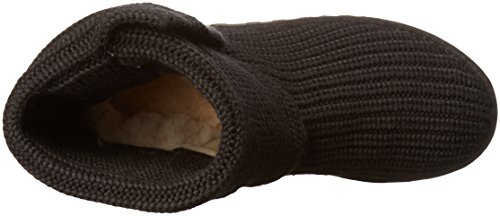 UGG Women's Classic Cardy Winter Boot, Black, 10 B US